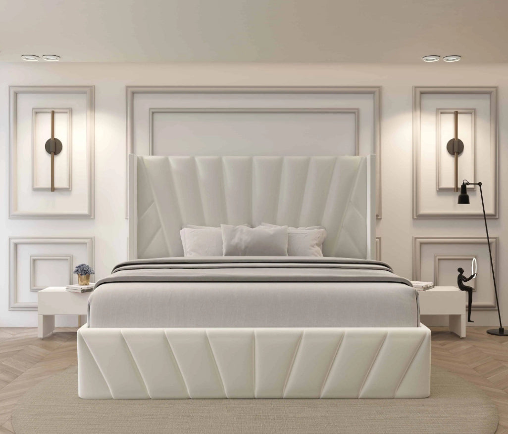 Ivory Eva Lift-Up Storage Bed – Andaramfurniture